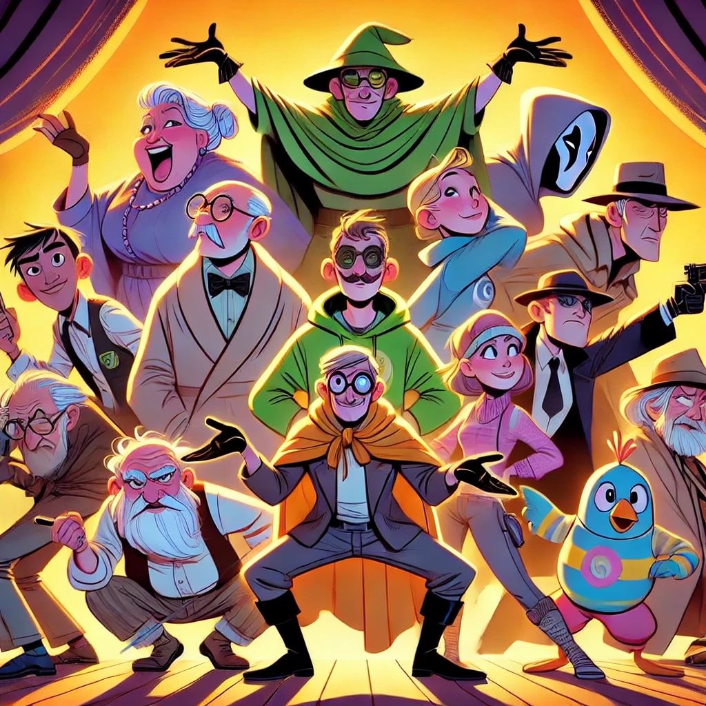 Creating Compelling Characters for Improv Scenes