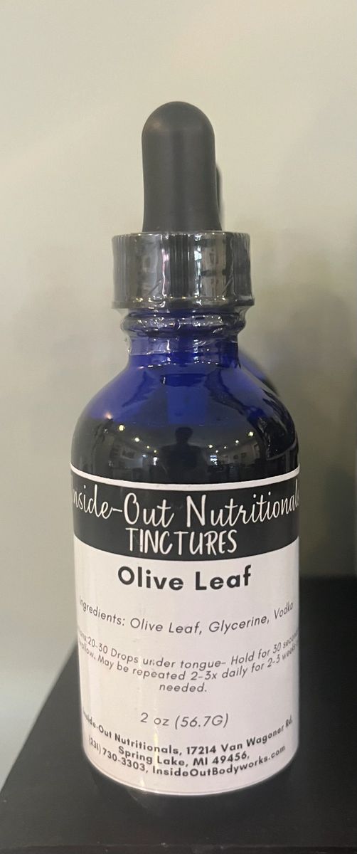 Inside-Out Nutritionals: Olive Leaf Single Herb Tincture