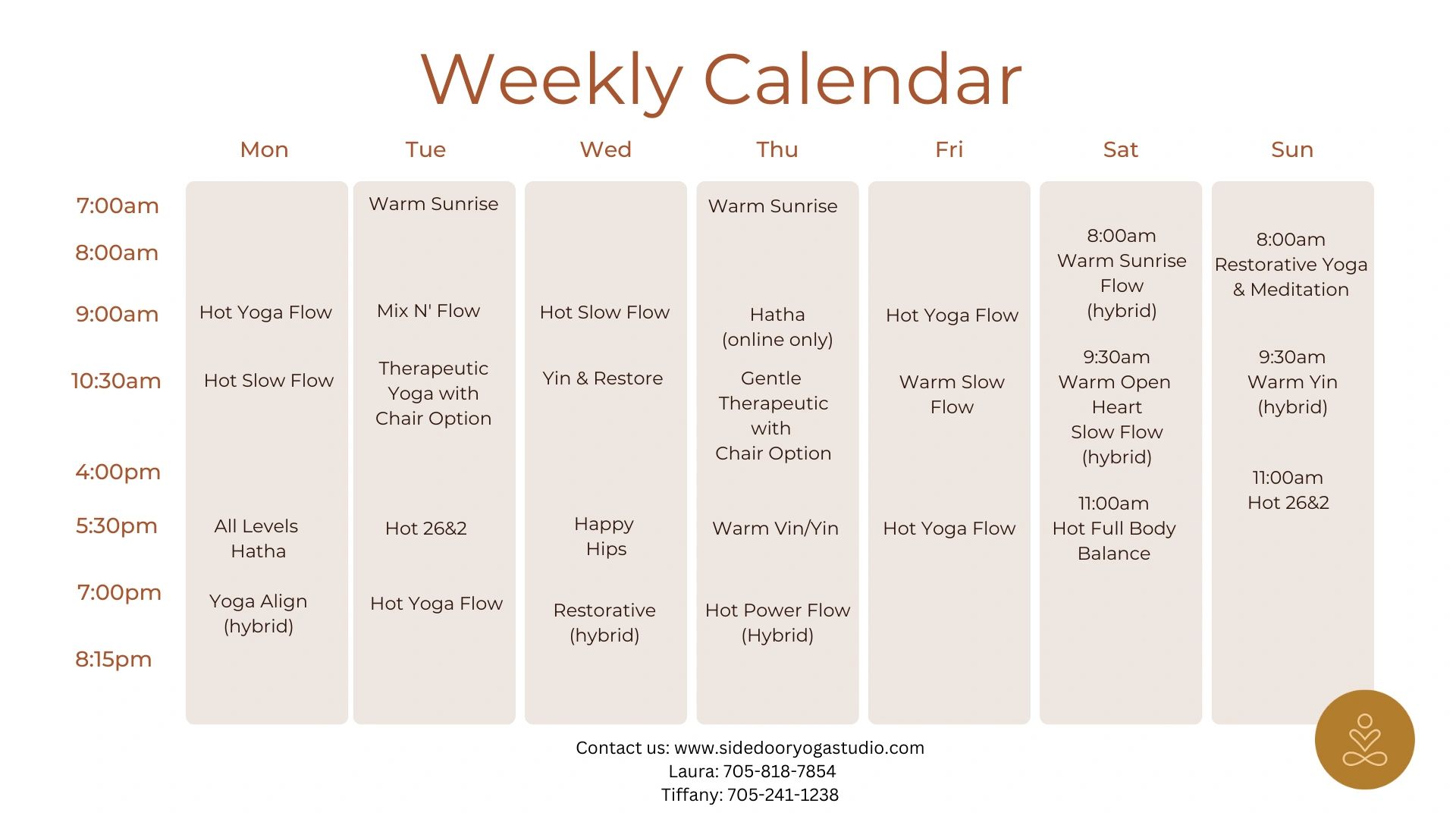 Classes & Pricing | Side Door Yoga Studio