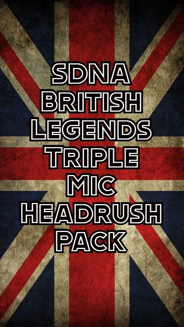 SDNA British Legends Triple Mic Headrush Pack