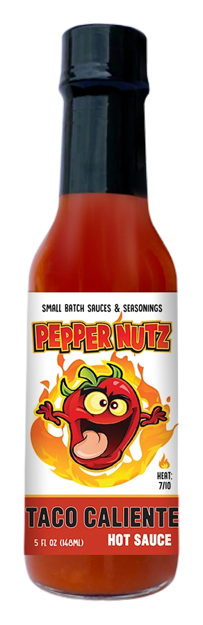 PepperNutz Taco Caliente Hot Sauce (5oz.)