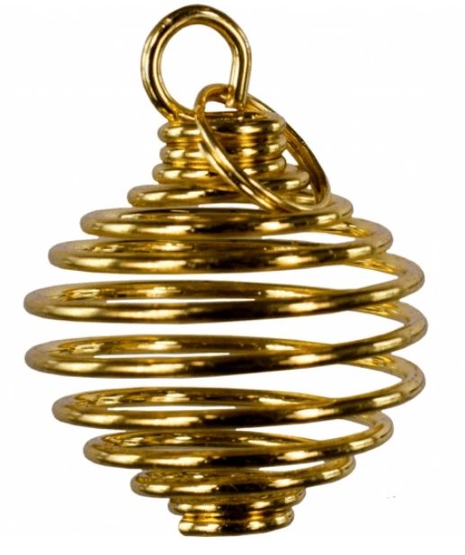 Gold Crystal Necklace Cage