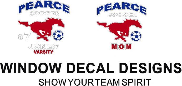 PEARCE BOYS SOCCER Window Decal Designs