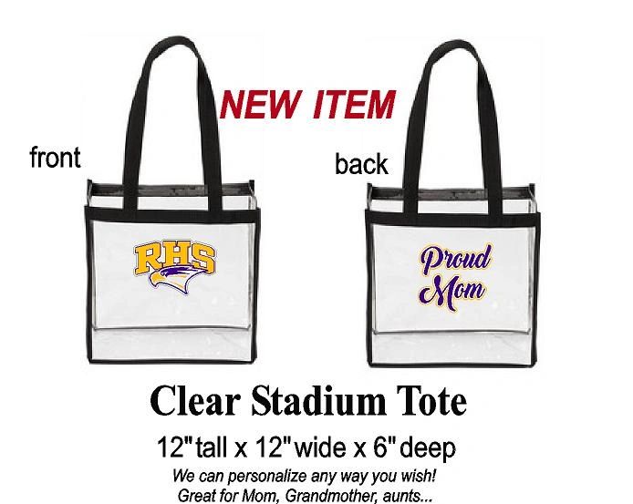 RHS FOOTBALL Clear Stadium Tote Bag