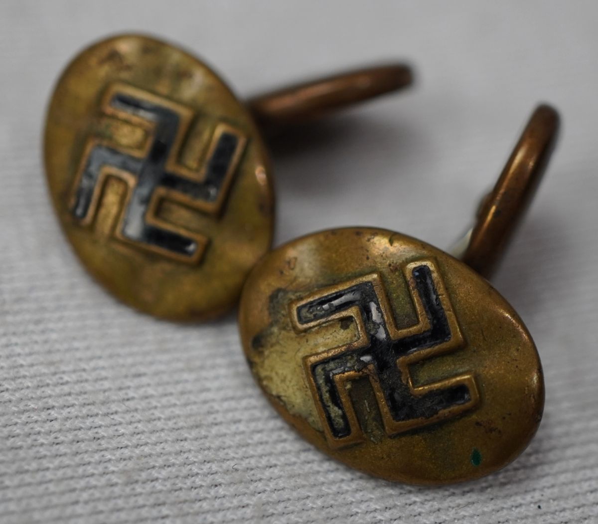 SOLD - Early Swastika Style Cufflinks