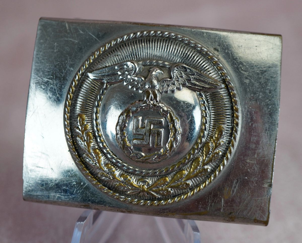 RARE STATIC SWASTIKA NSKK Belt Buckle