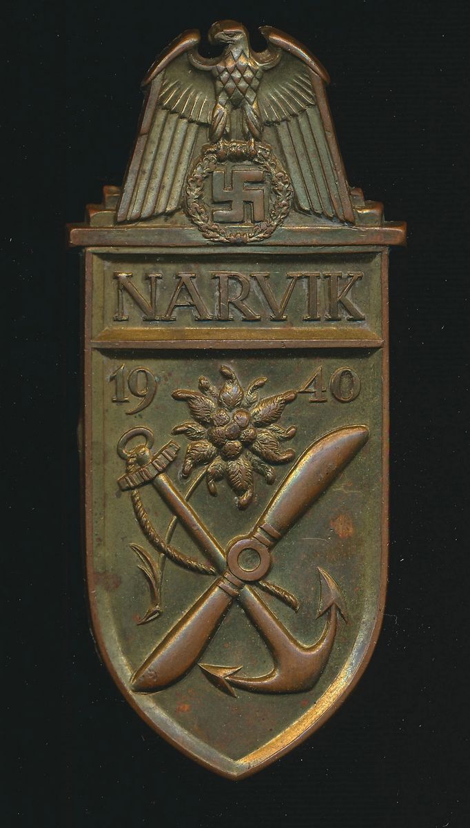 RARE Cupal Kriegsmarine Narvik Shield by Juncker