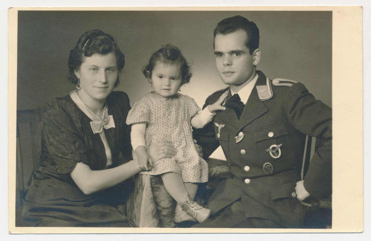 Studio Portrait of a Luftwaffe Pilot