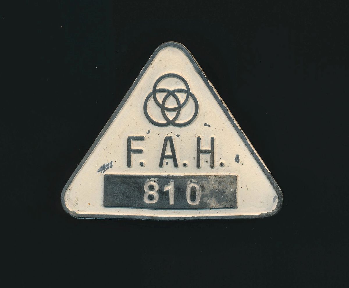 RARE Krupp Steel Factory Worker Badge