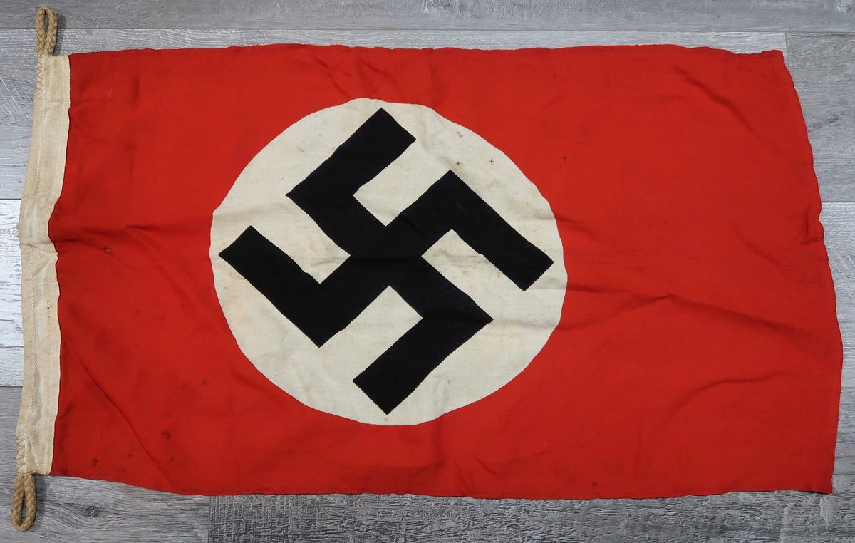 Gösch 50x85 NSDAP Flag w/ Maker Stamp