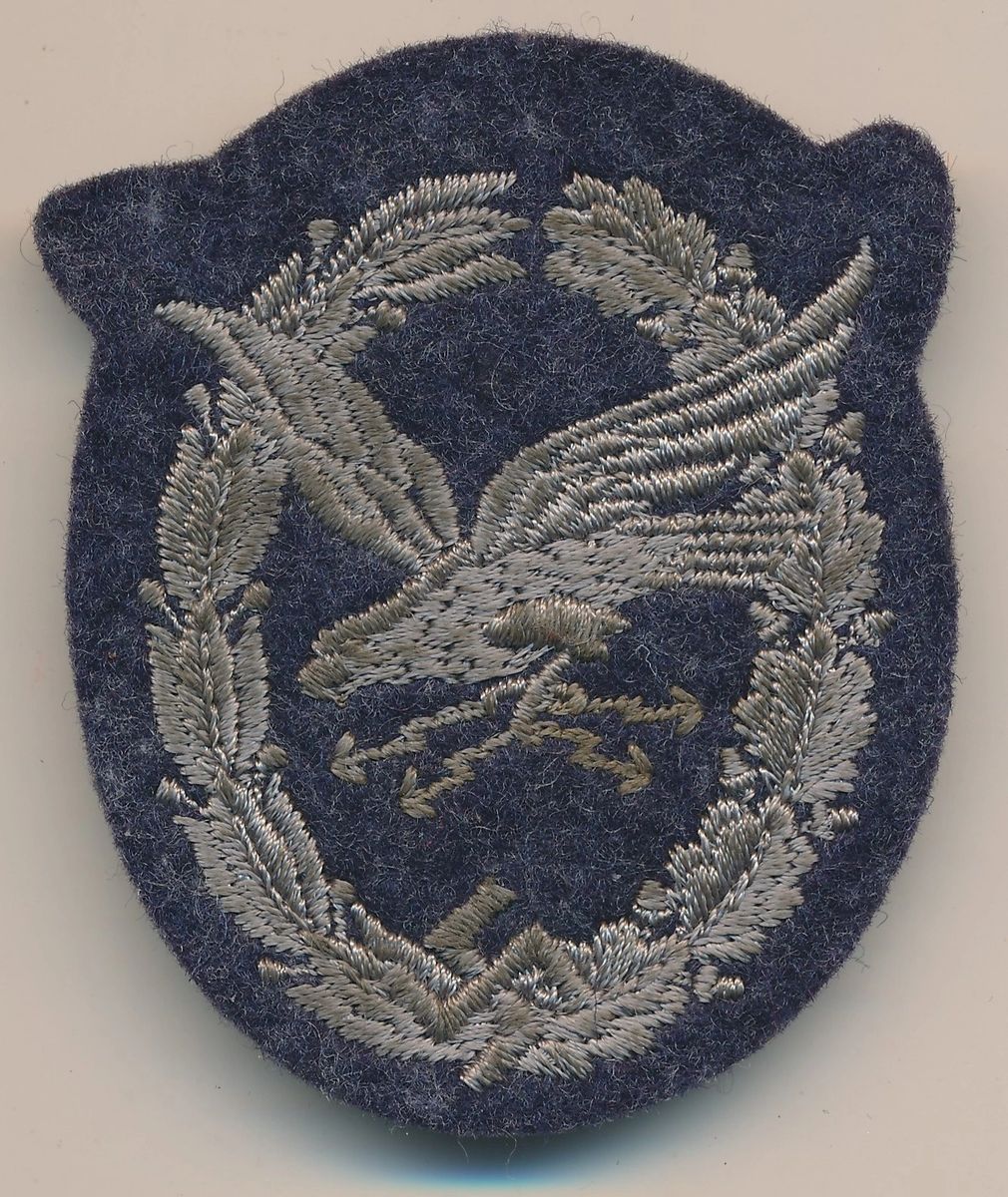 Luftwaffe Radio Operator Badge in Cloth