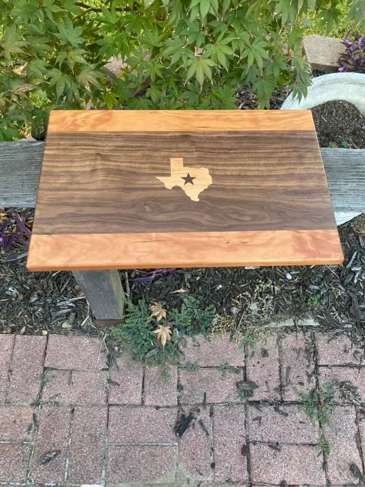 Cherry and Black Walnut with Texas Inlay