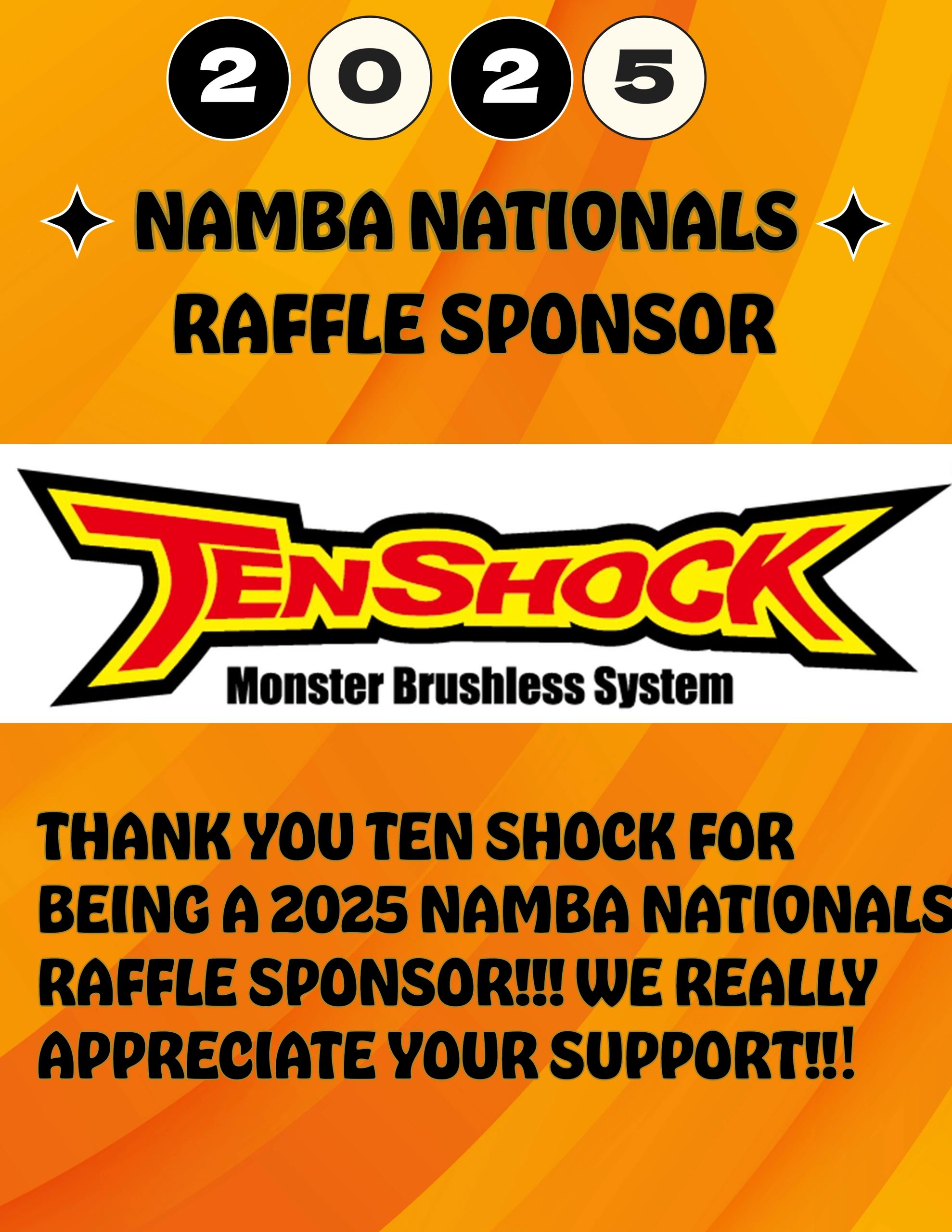 THANK YOU TENSHOCK FOR BEING A RAFFLE SPONSOR! WE APPRECIATE YOU!