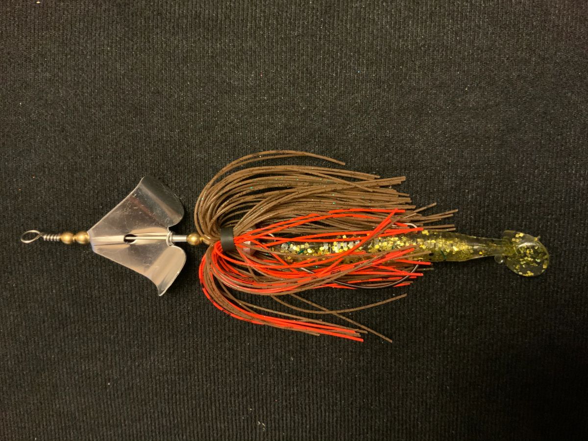 JFJJR-06. JAMIT JR. Weedless Inline Buzz Bait PERCH
