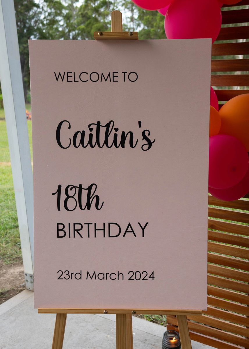 The 'Caitlin' Welcome Sign