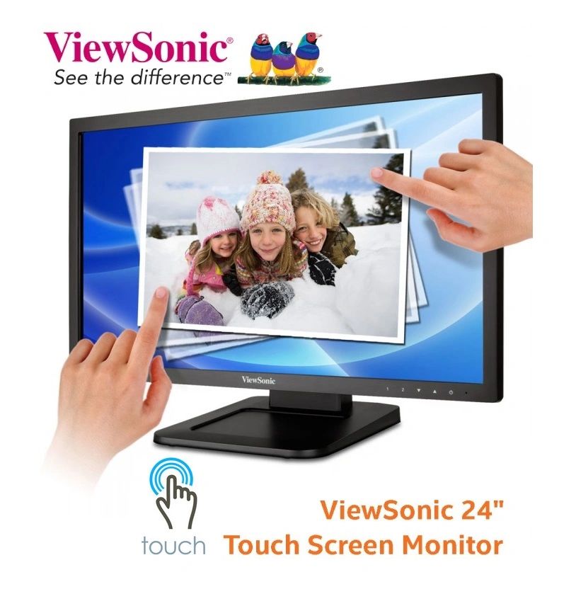 MONITOR TOUCH TACTIL 24" VIEWSONIC TD2421 FULL HD HDMI/DVI/VGA/USB