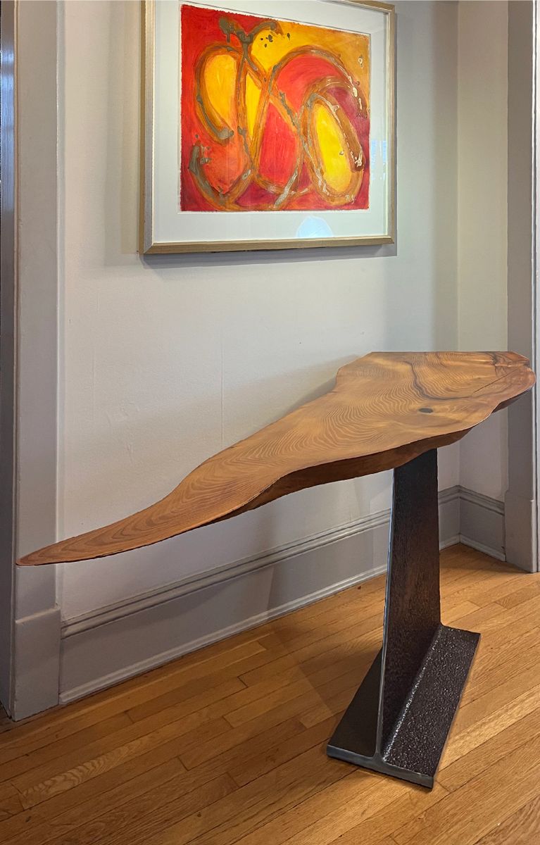 "Large Triangular I-Beam Table" by David Hymes**SOLD**
