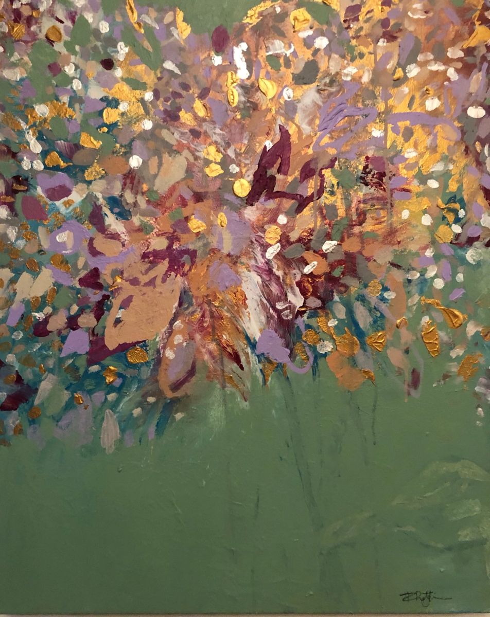 "Two Peonies in the Breeze" by Pothik Chatterjee**SOLD**