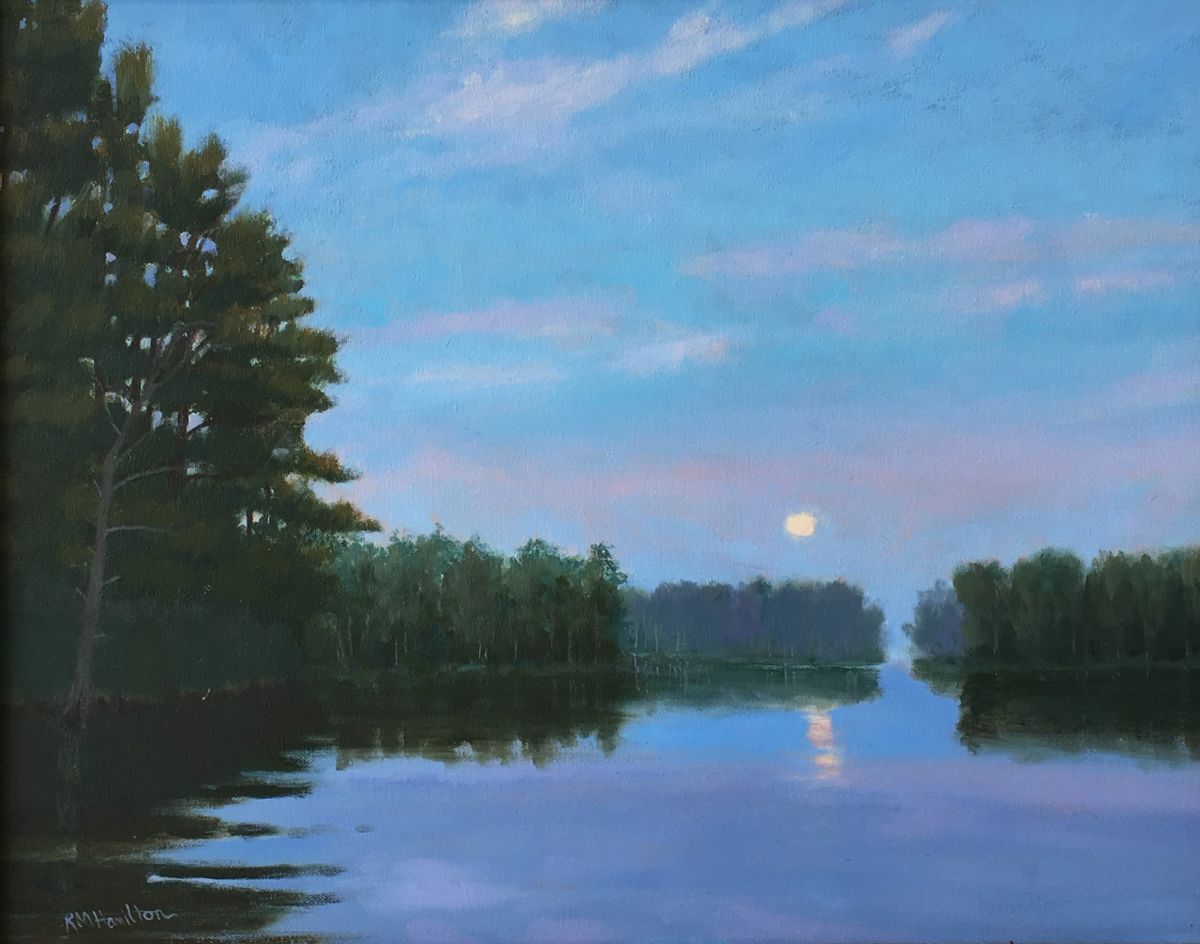 "Moonscape" By Rae Hamilton**SOLD**