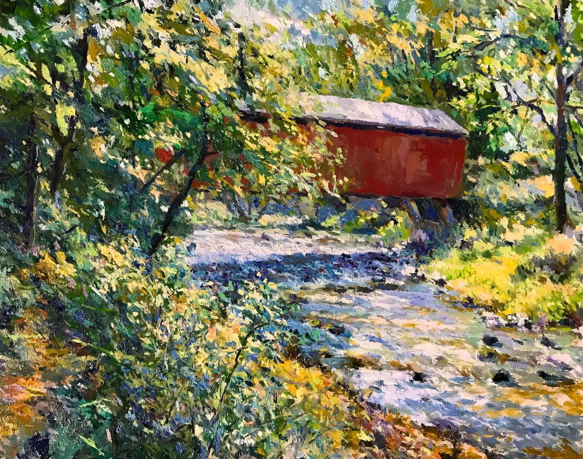 "Summer Jericho Covered Bridge" by Steven Hagy