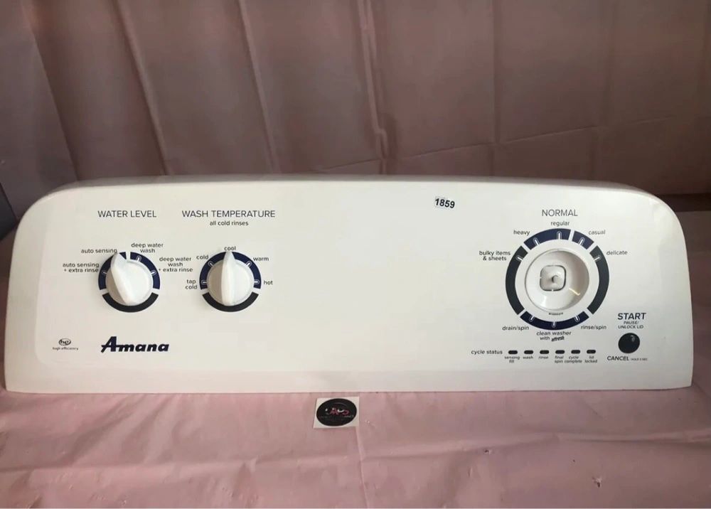 Amana Washer Console Panel (W10423793) and Control Board (W11049556)
