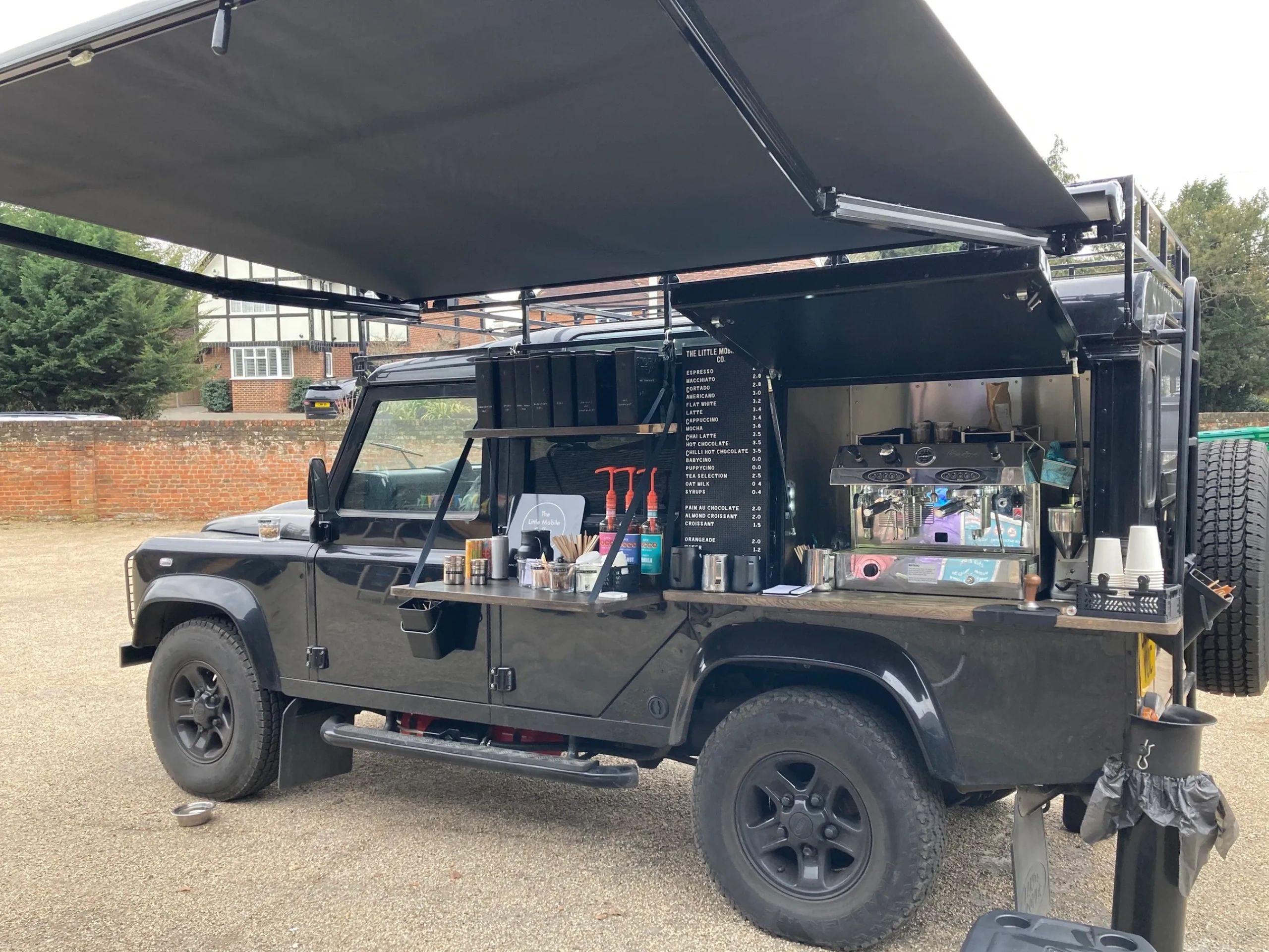 The Little Mobile Coffee Co. - Landrover Defender Mobile Coffee Truck