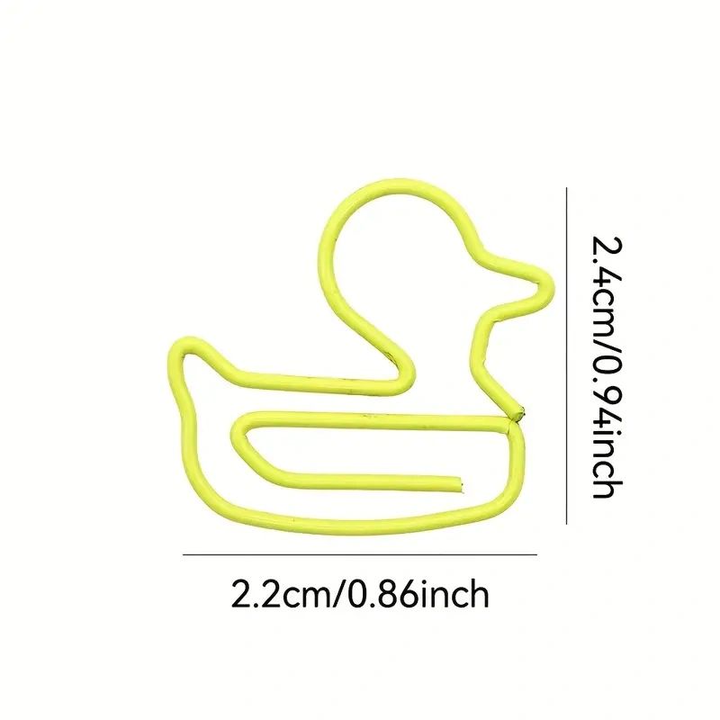 20 Count Rubber Duck Paper Clips