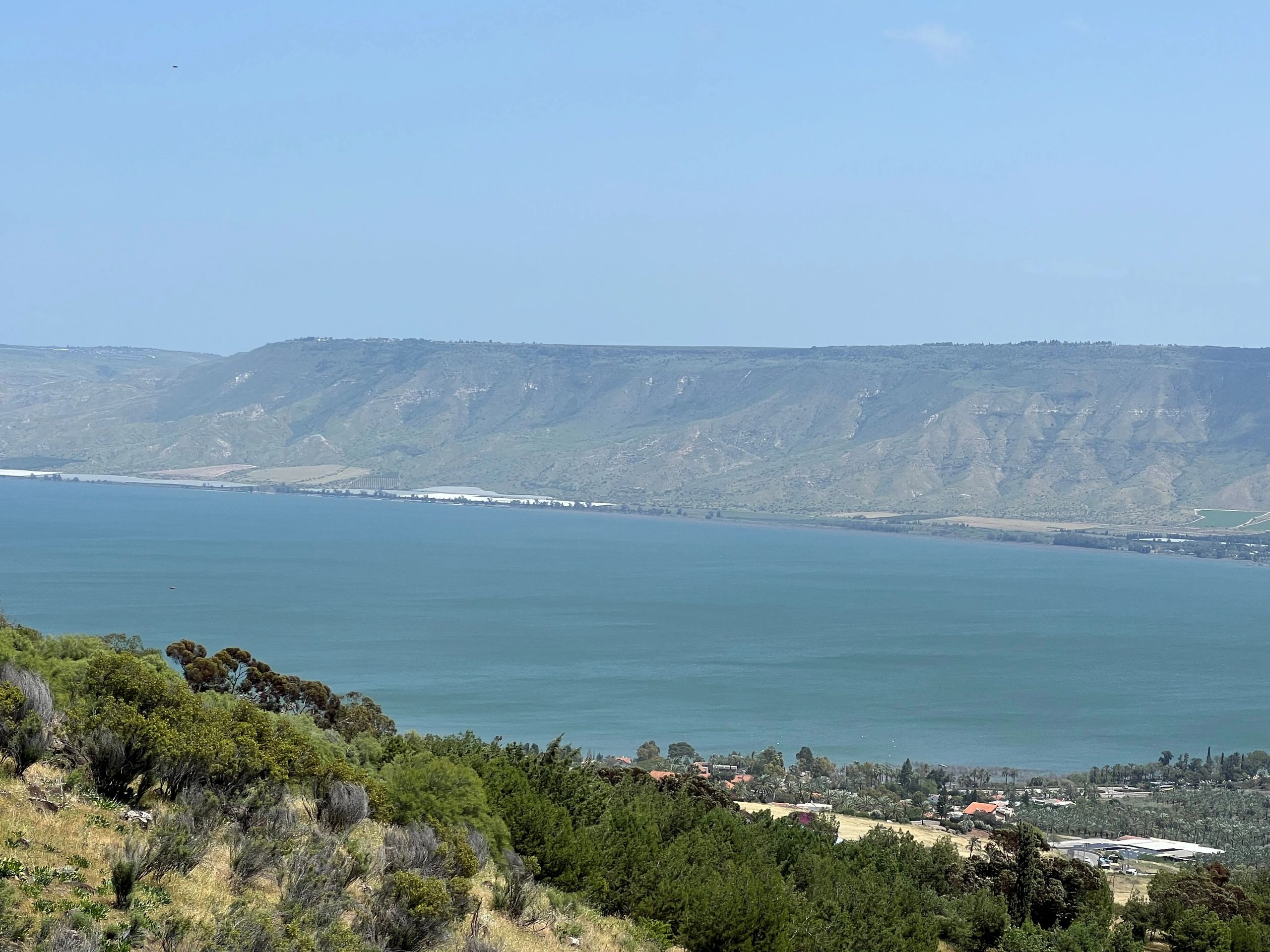 The Sea of Galilee and Mount Beatitudes