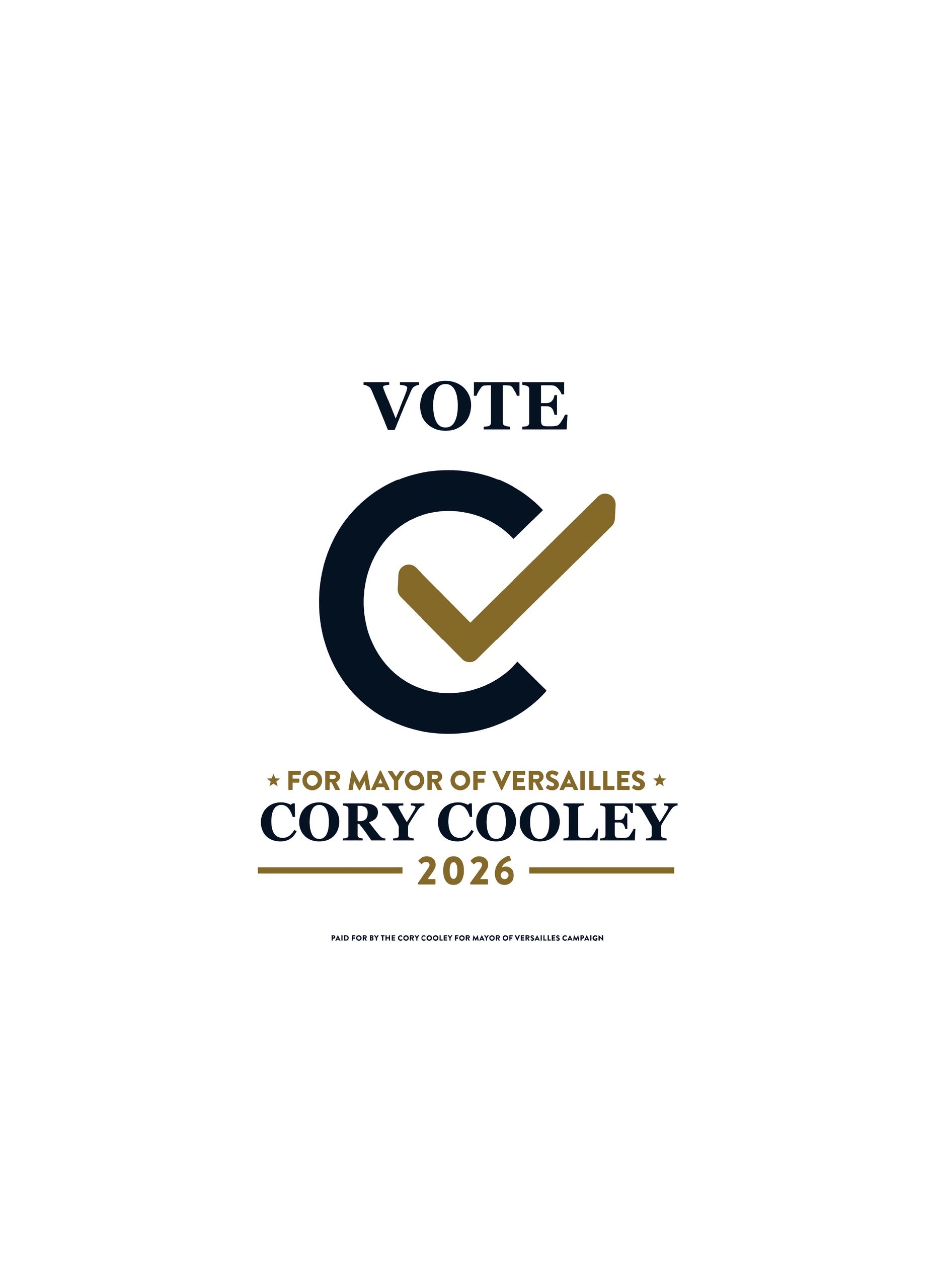 Vote Cooley for Versailles Mayor