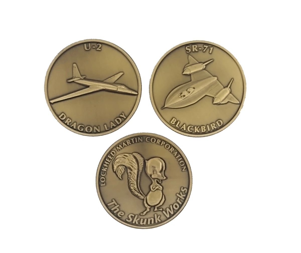 Lockheed Skunk Works Spy Plane Challenge Coin Collection GRP-0152