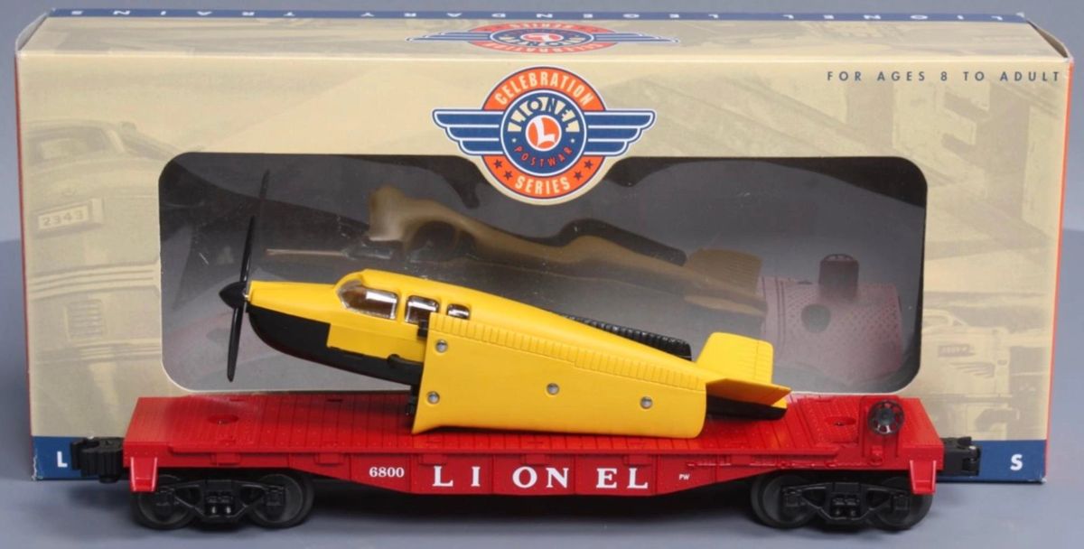 New Old Stock Lionel #6-19487 Flatcar with Beechcraft Bonanza Airplane ...