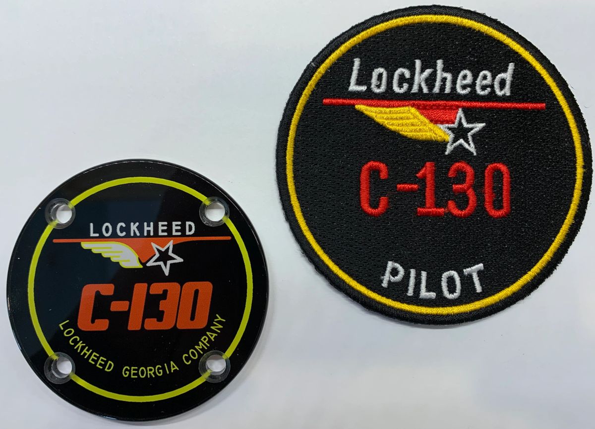 Lockheed C-130 Hercules Control Yoke Hub and Shoulder Patch GRP-0112