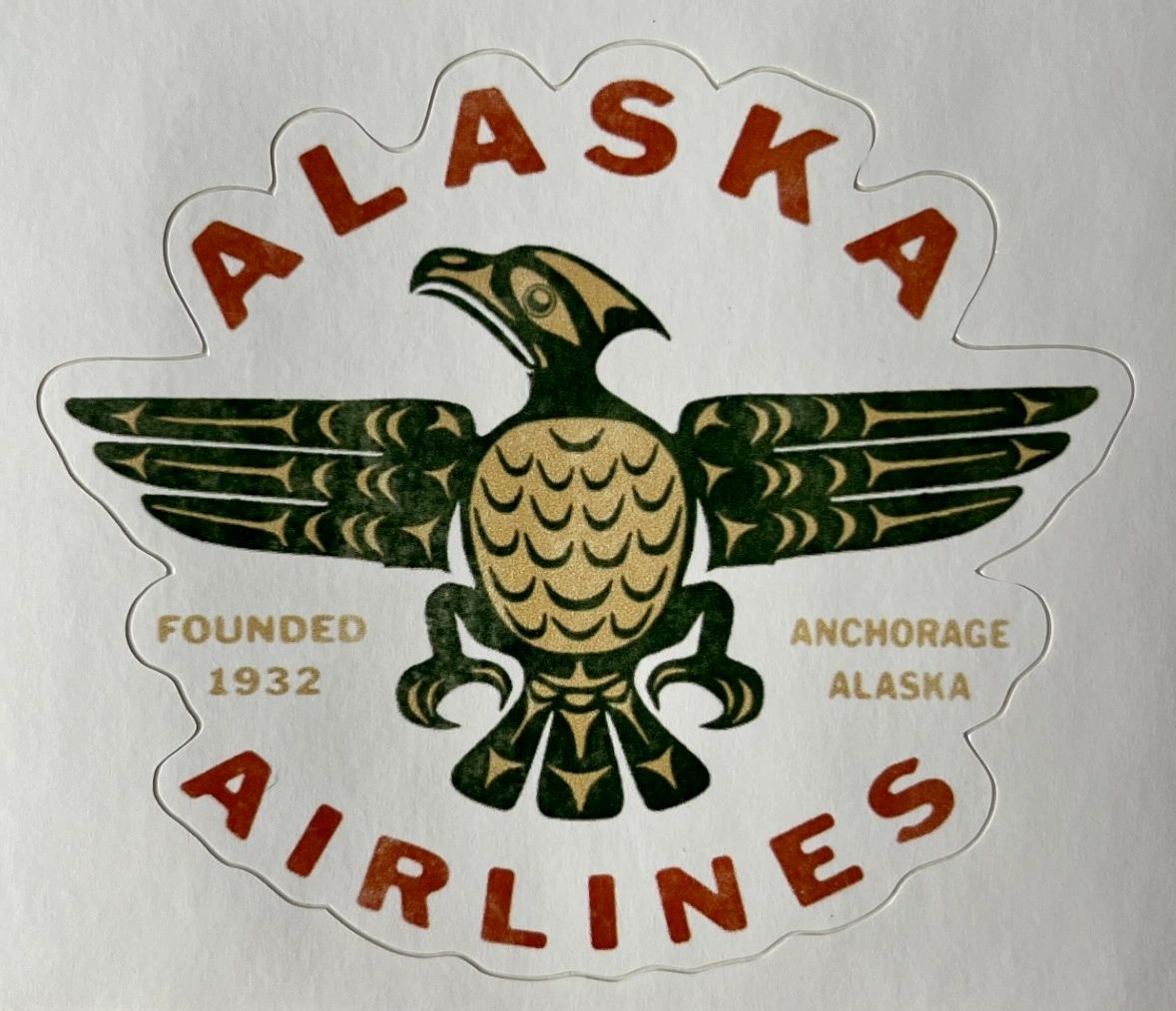 Alaska Airlines Peel & Stick Vinyl Decal DEC-0206