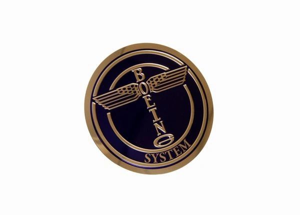 Boeing System Embossed Emblem, 4" EMB-0101