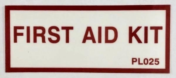 Decal/Placard "First Aid Kit by Beechcraft PLA-0112