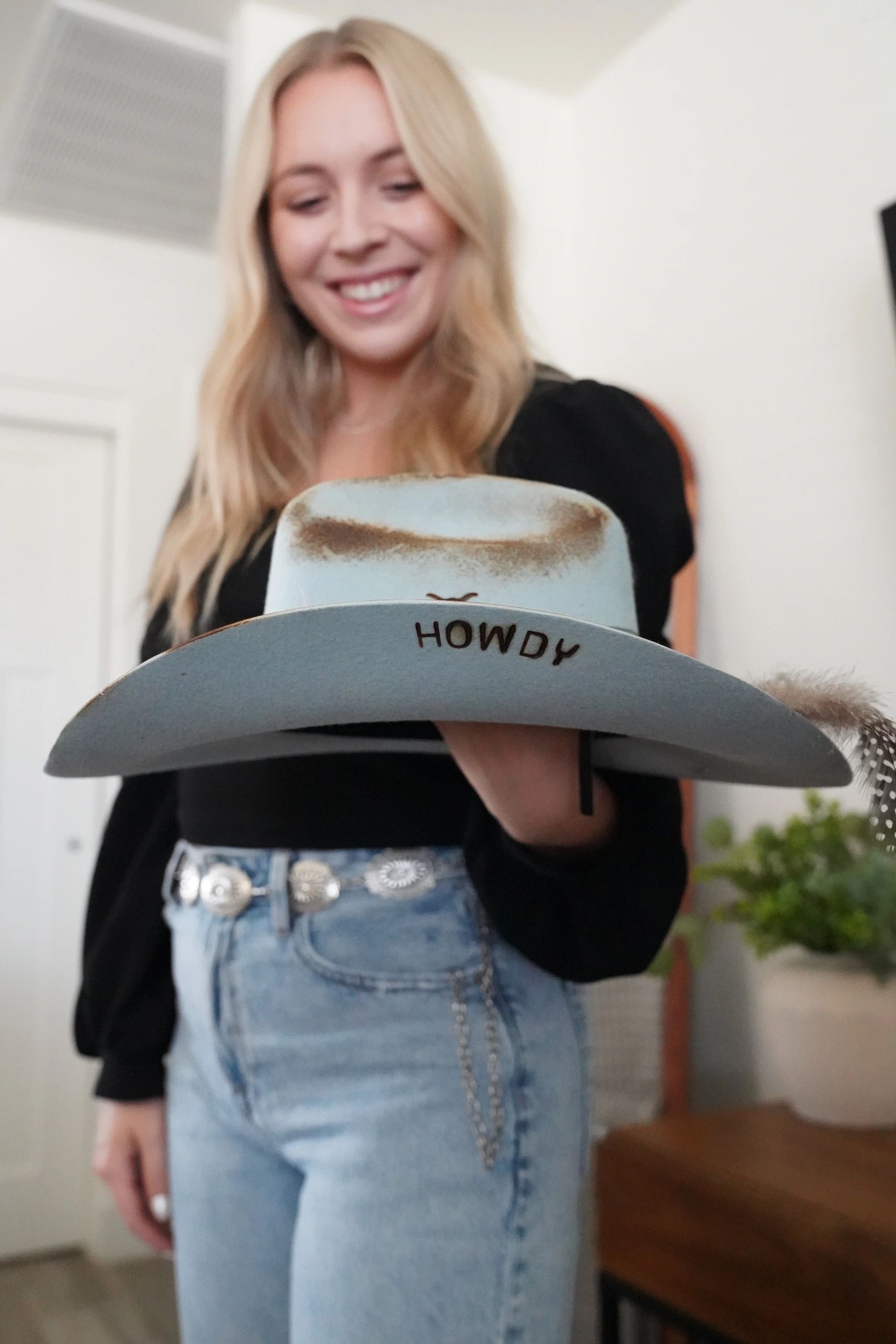 Copper Brim Hat Bar - Flat Brim Hat, Cowboy Hat