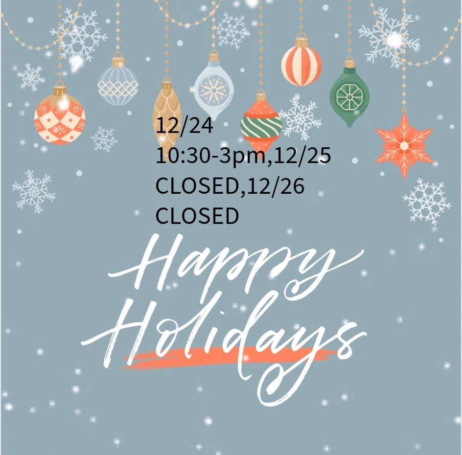 Holiday Hours