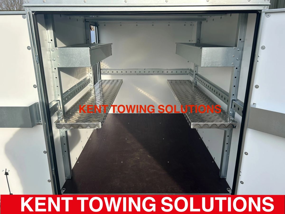 New Tickners GP755 Karting Box Trailer 7ft x 5ft x 5ft + Kart Shelf ...