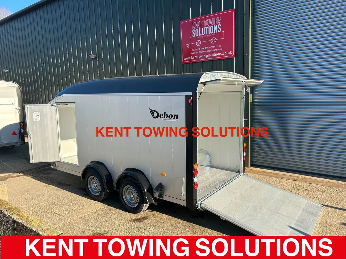 Debon C800 Box Trailer in Anthracite 14.5ft Length x 6.75ft - 3,500kg MGW