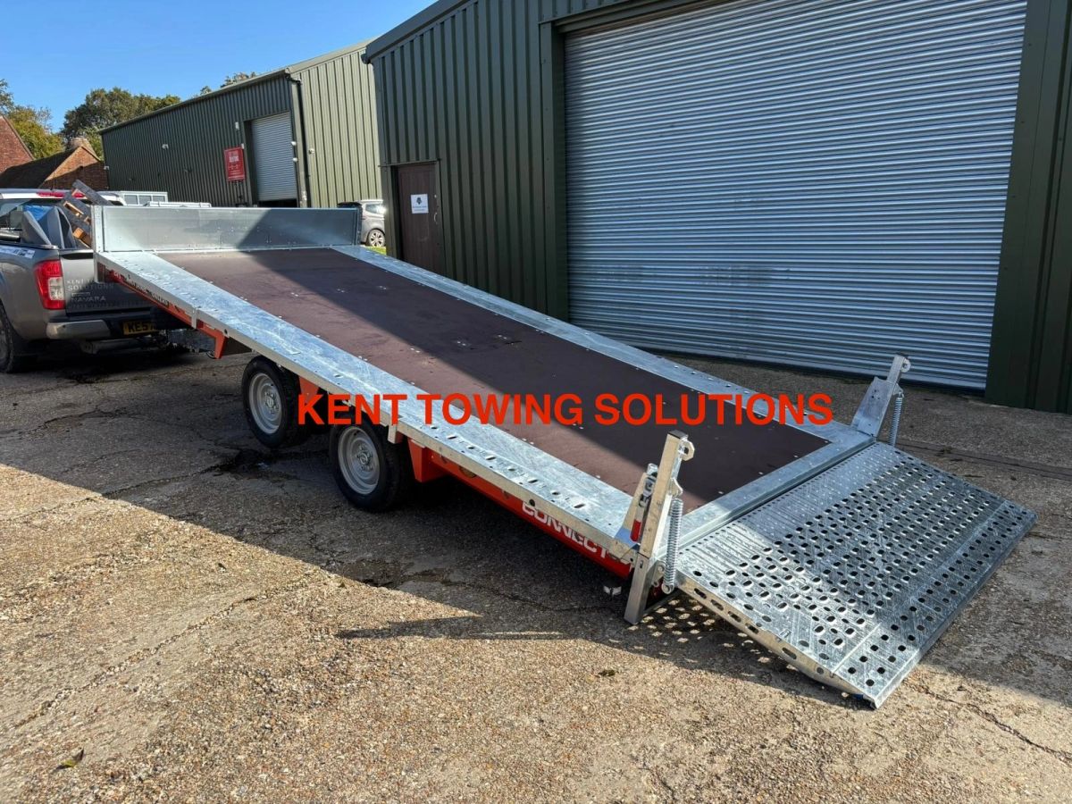 NEW Brian James Tiltbed Flatbed Connect Trailer 4.5m x 2.15m with Ramp ...