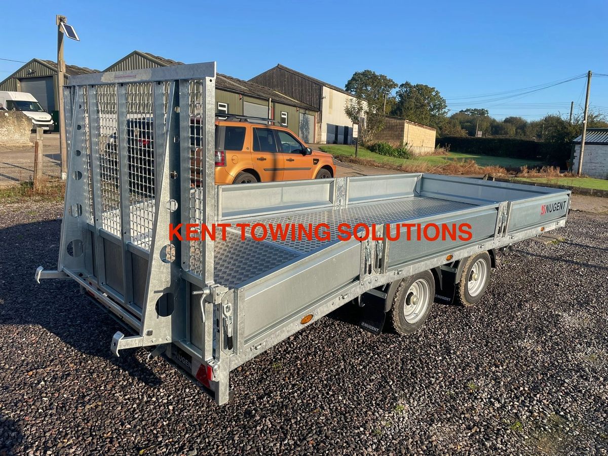 New Nugent Beavertail 16ft1 x 6ft7 B4920H Trailer with Dropsides, Ramp ...