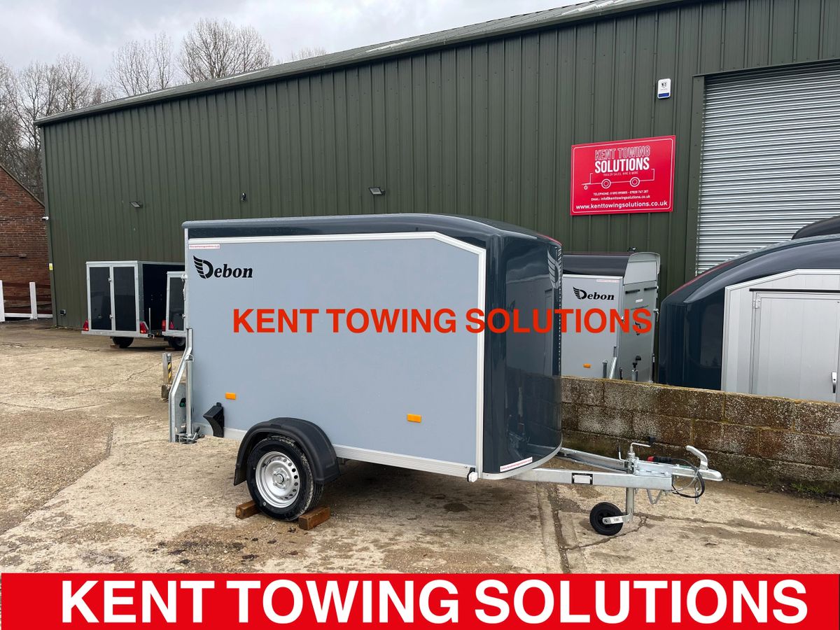 Debon C255 Unbraked Box Van Trailer in Anthracite 750KG MGW INC VAT