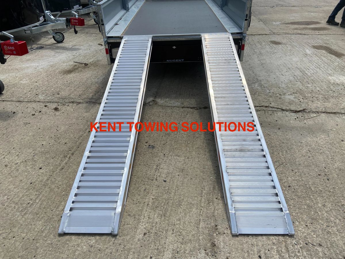 New Set of Ramps for Nugent Tipper / Flatbed Trailers 2.4m Aluminium ...
