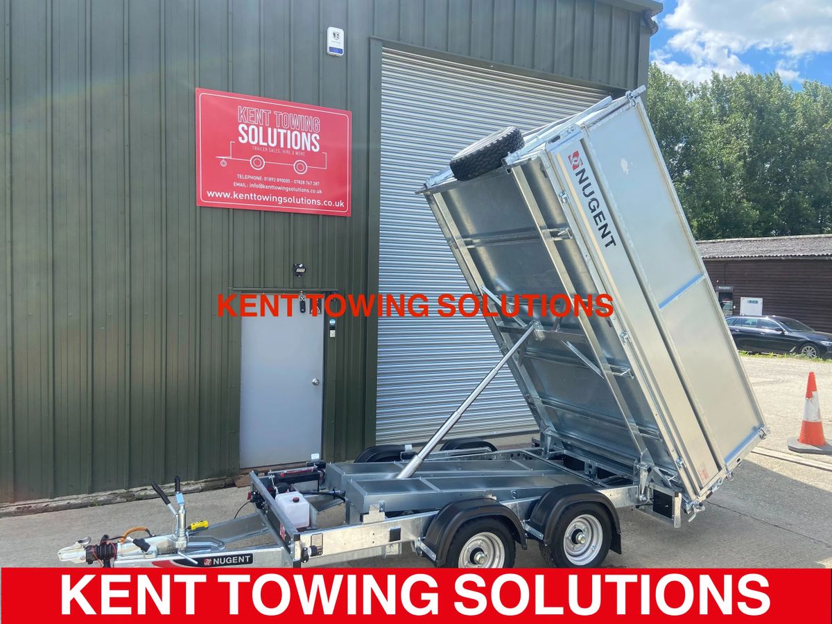 New Nugent T3118H 10ft x 6ft Tipper Trailer & Solid Side Extensions ...