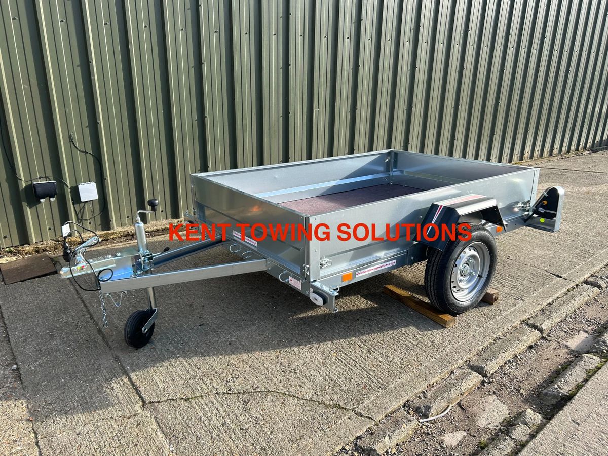 Erde CH751 Flatbed Trailer with Side Kit - Quad / ATV / Bike Trailer ...