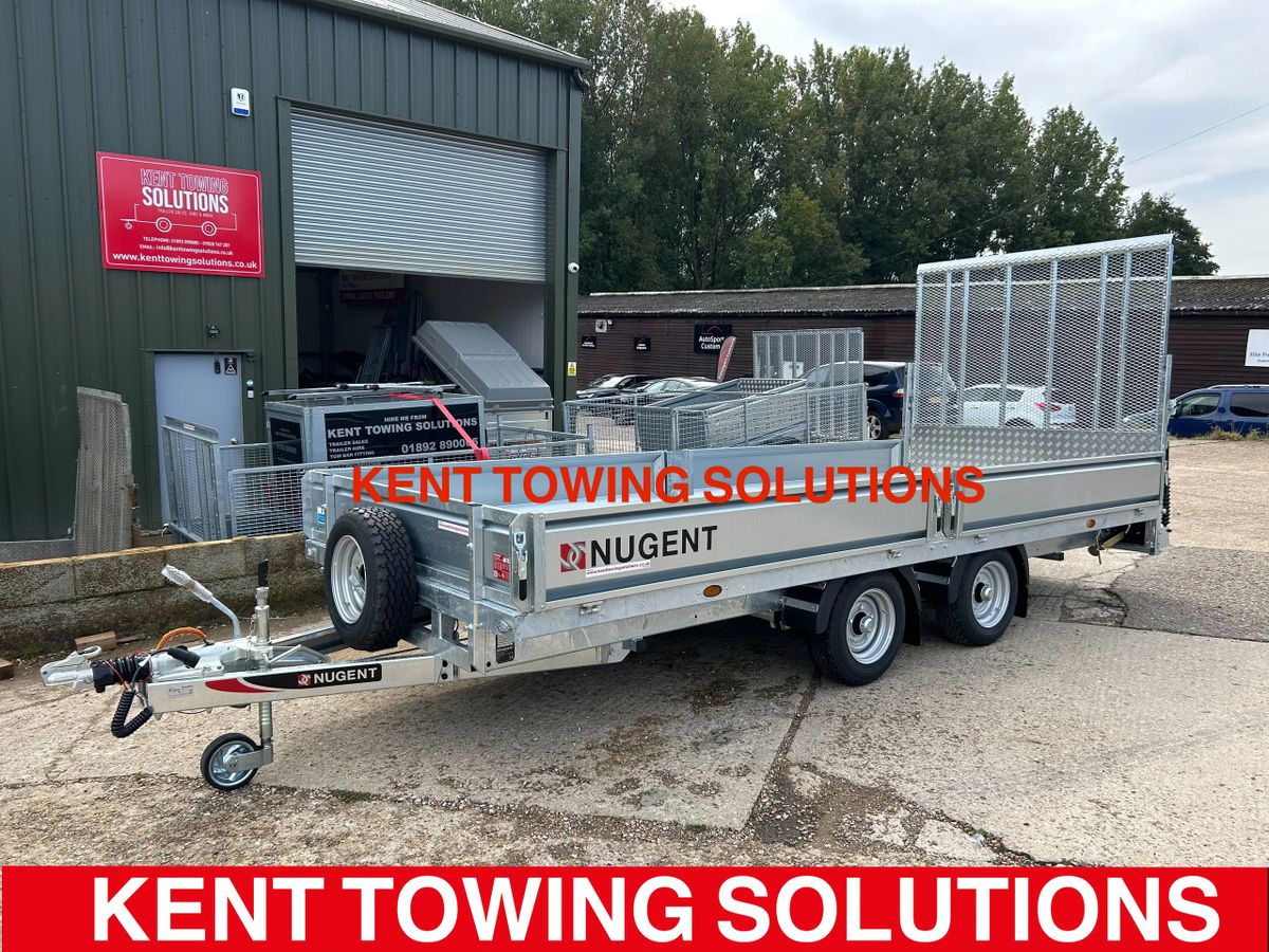 Nugent F4920H 16ft1 x 6ft7 Flatbed Trailer with Full Ramp Tailgate and ...