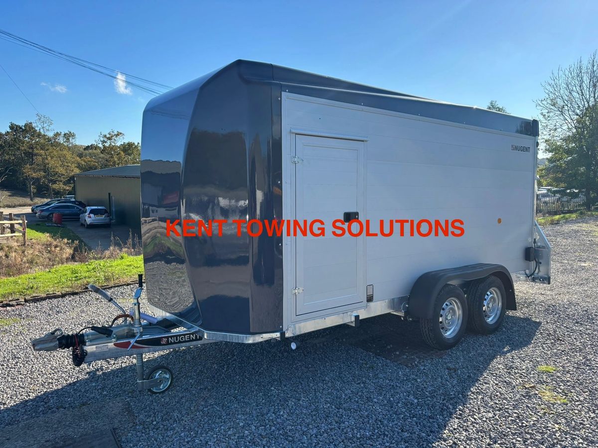 New Nugent Box Trailer BX3717S 12ft1 x 5ft9 x 6ft1 2700kg MGW with Ramp ...