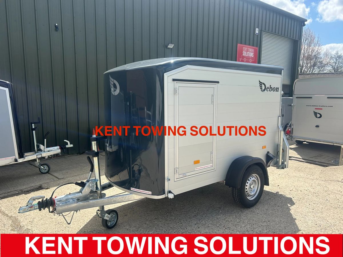 New Anthracite Debon C255 Box Van Trailer with Aluminium Sides and Side ...
