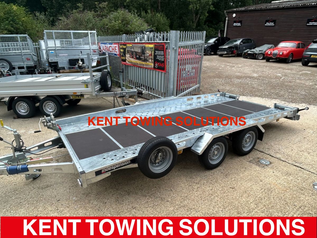 New Indespension Car Transporter Trailer 14ft1 x 6ft4 2700kg with Winch ...