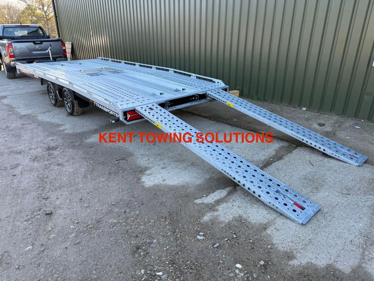 NEW Brian James T4 5.5m x 2.1m Car Transporter Trailer + 2.35m Ramps ...